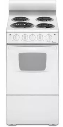 Amana AEP222VAW 20 Inch Freestanding Electric Range with 4 Coil Elemen ...