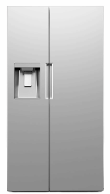 Midea 26.3 Cu. Ft. Side-by-Side Refrigerator MRS26D5AST ...