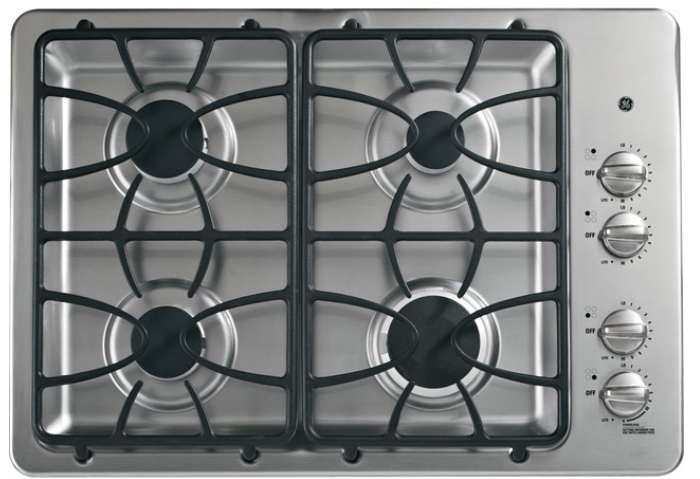 GE® 30" Built-In Gas Cooktop JGP333SETSS – stlapplianceoutlet
