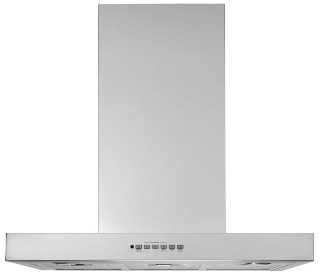 GE UVW8301SLSS 30 Inch Designer Wall Mount Hood with 350-CFM Venting S ...