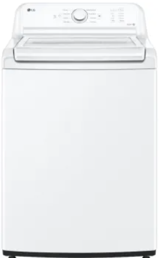 LG WT6100CW 27 Inch Top Load Washer with 4.3 cu ft Capacity, Turbo Dru ...