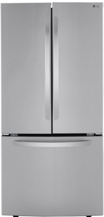 LG Refurbished LRFCS25D3S 33 Inch 3-Door French Door Refrigerator with ...