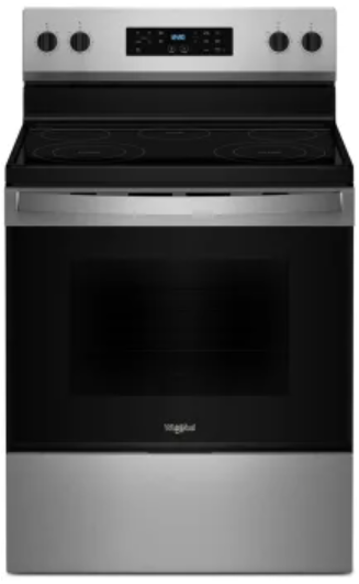 Whirlpool WFES3330RZ 30 Inch Freestanding Electric Range with 5 Elemen ...