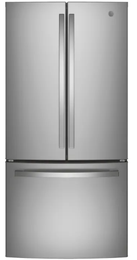 GE GWE19JYLFS 33 Inch Counter Depth French Door Refrigerator with 18.6 ...
