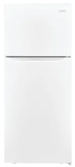 Frigidaire FFHT1822UW 28 Inch Top Freezer Refrigerator with 17.6 Cu. F ...