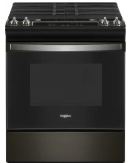 Whirlpool - 5.0 Cu. Ft. Gas Range with Frozen Bake Technology - Black ...