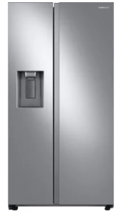 Samsung - RS27T5201SR 27.4 cu. ft. Side by Side Refrigerator in Finger ...