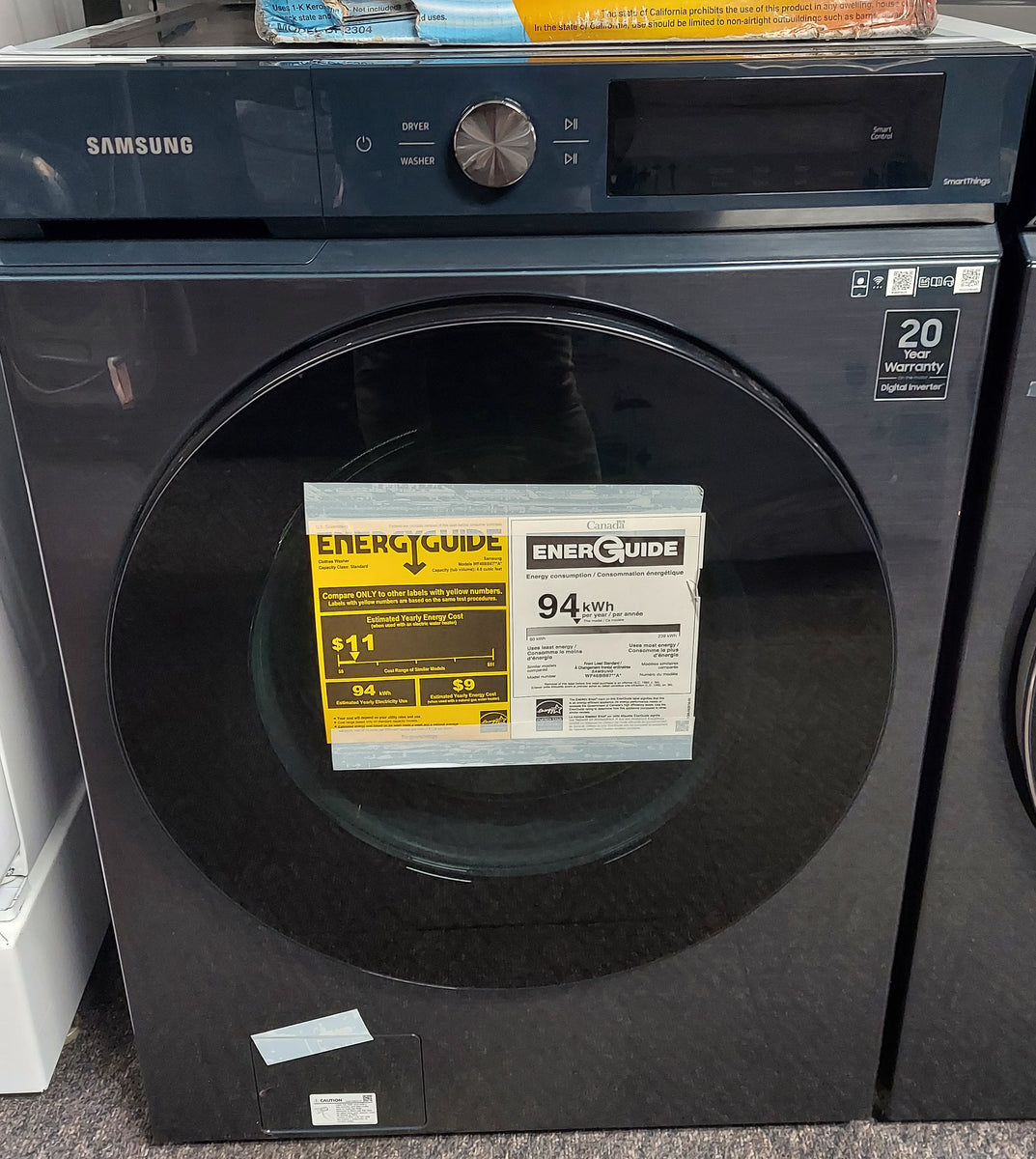 Samsung Bespoke 5.3 cu. ft. Large Capacity Front Load Washer with Supe ...