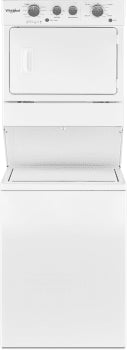 Whirlpool WGT4027HW 28 Inch Gas Laundry Center with 3.5 cu. ft. Washer ...
